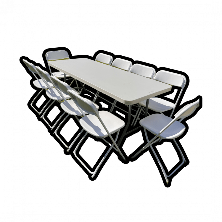 Tables & Chairs Rentals - Blue Kangaroo Party Rentals Inland Empire CA